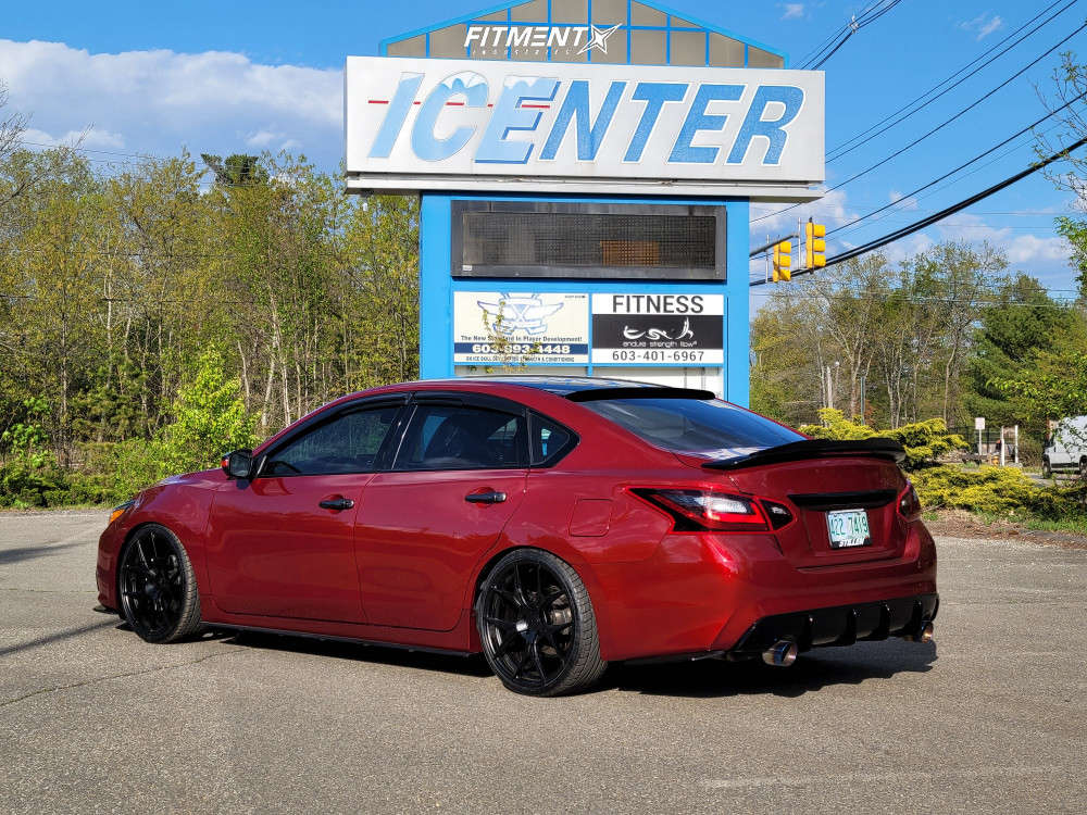 Red Nissan Altima Black Rims