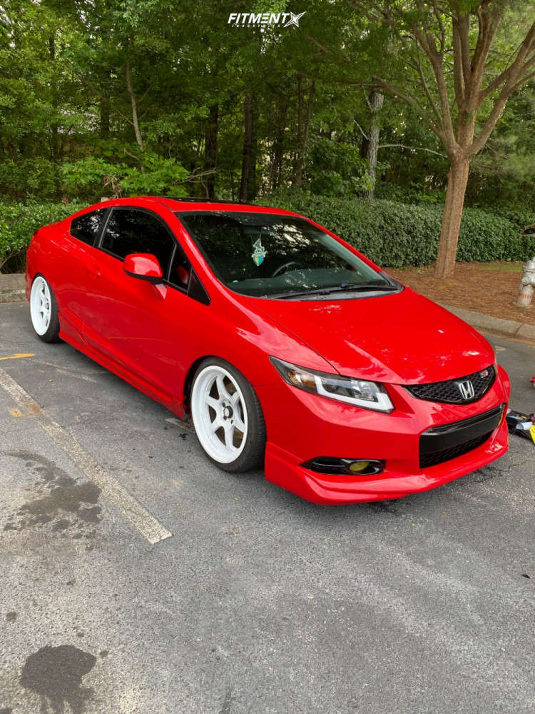 2012 Honda Civic Si with 18x9.5 Aodhan Ah08 and Falken 225x40 on ...