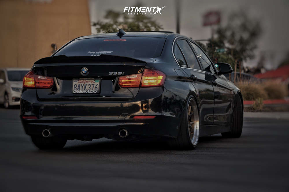 2015 BMW 335i Base with 19x8.5 Aodhan Ds08 and Delinte 245x35 on ...