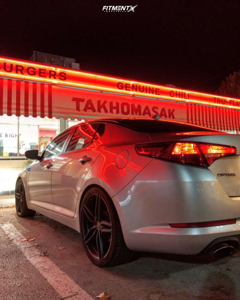 2012 Kia Optima LX with 20x8 Revolution Racing Rr14 and Michelin 235x35 ...