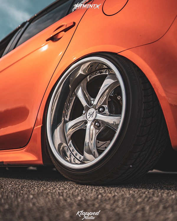 2010 Mitsubishi Lancer Ralliart with 18x10 Work VSKF and Ohtsu 235x45 ...