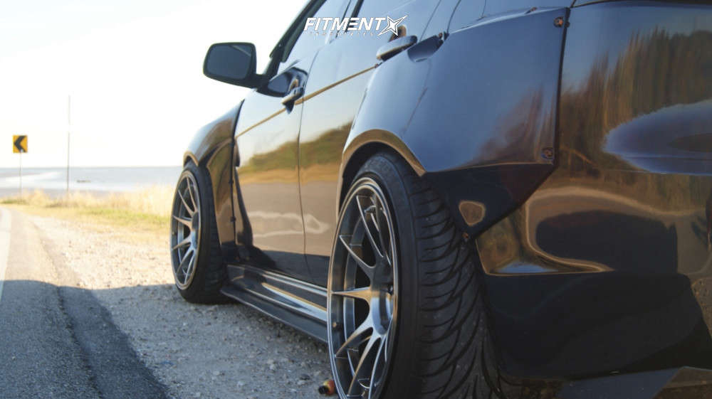 2009 Mitsubishi Lancer GTS with 18x10.5 ESR Sr13 and Federal 255x35 on ...