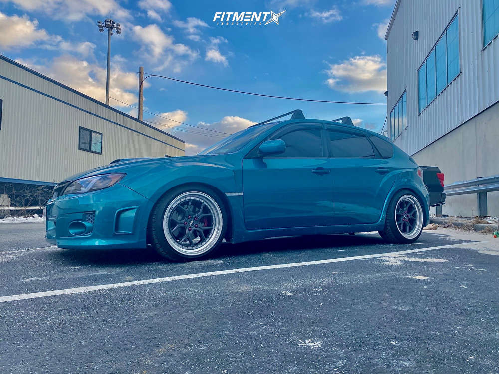 2008 Subaru Impreza WRX with 18x9.5 ESR Cs15 and BFGoodrich 225x40 on ...