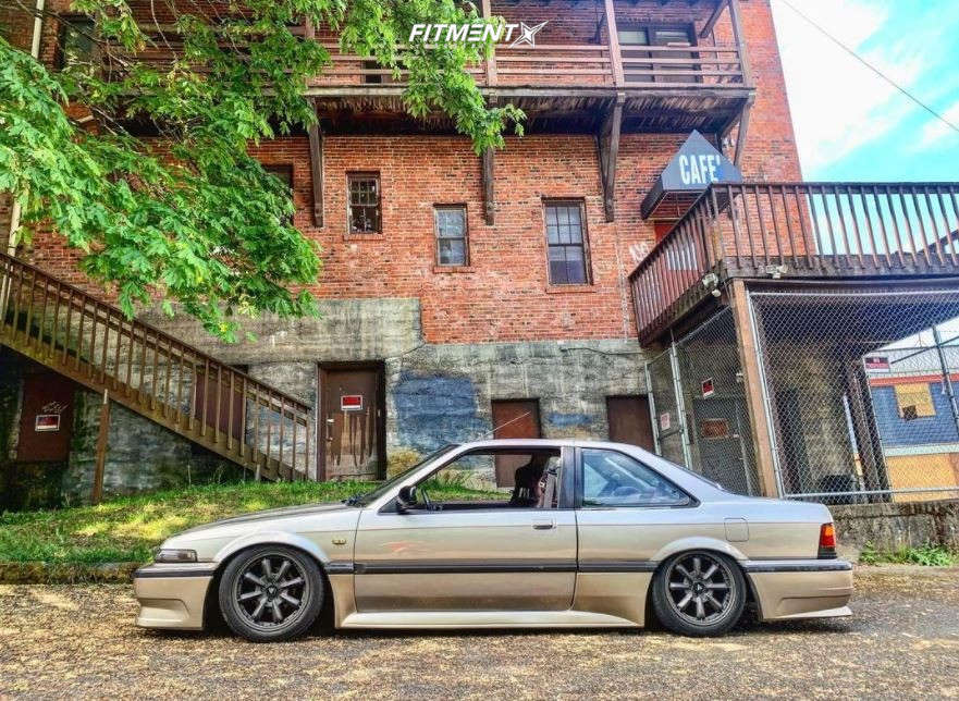 1989 Honda Accord LXi with 16x7 Enkei Compe and Yokohama 205x45 on Air ...