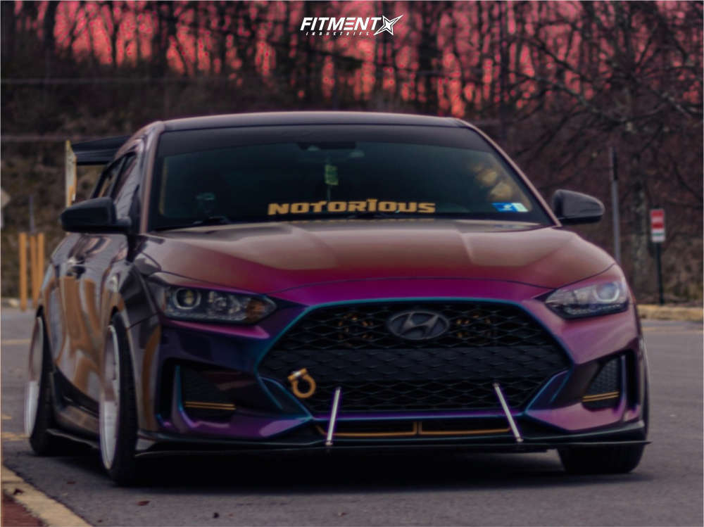 2019 Hyundai Veloster Turbo R-Spec with 18x9.5 ESR Cs15 and Federal ...