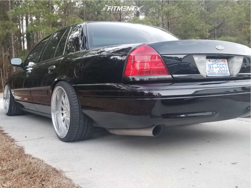 2011 Ford Crown Victoria LX with 20x10.5 Heritage Hokkaido and Hankook ...