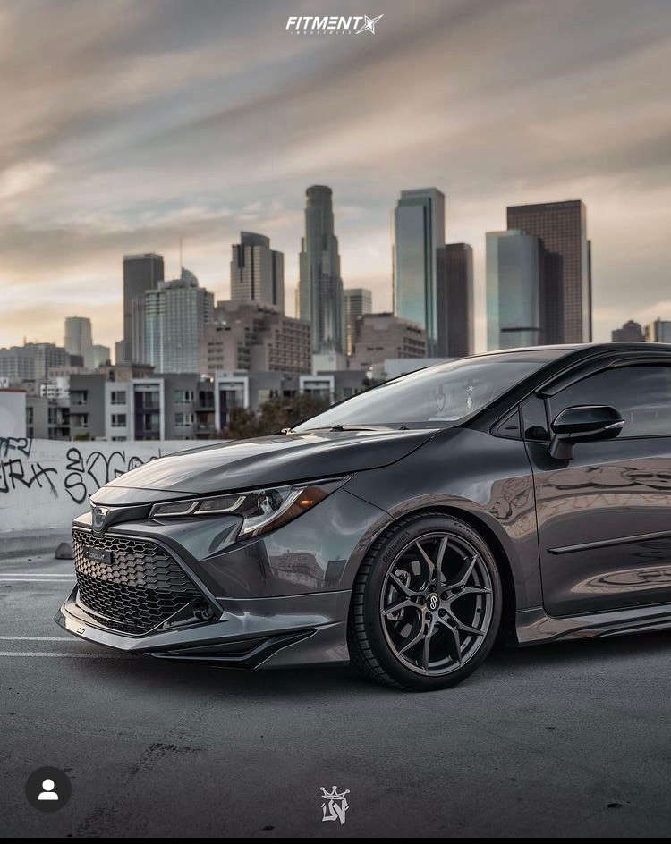 2021 Toyota Corolla SE with 18x8 Enkei Vulcan and Continental 225x40 on ...