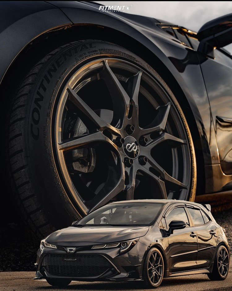 2021 Toyota Corolla SE with 18x8 Enkei Vulcan and Continental 225x40 on ...