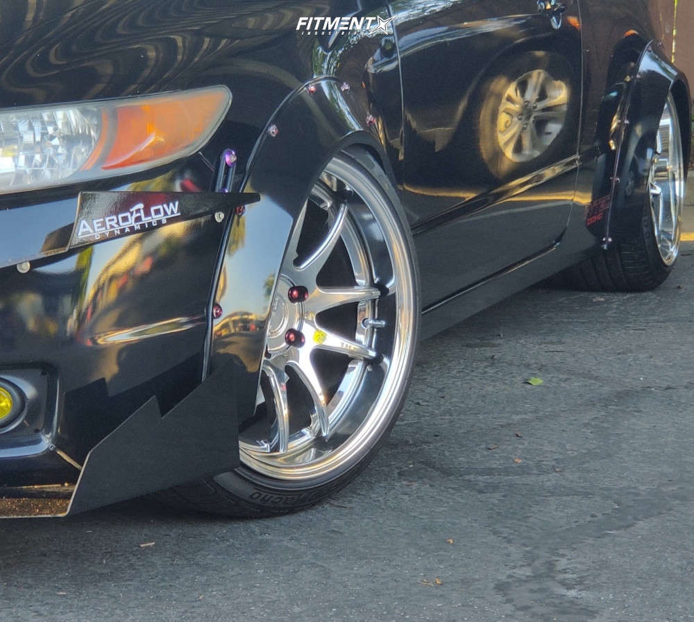 2008 Honda Civic Si with 18x9 Aodhan Ds02 and Nexen 205x40 on Coilovers ...