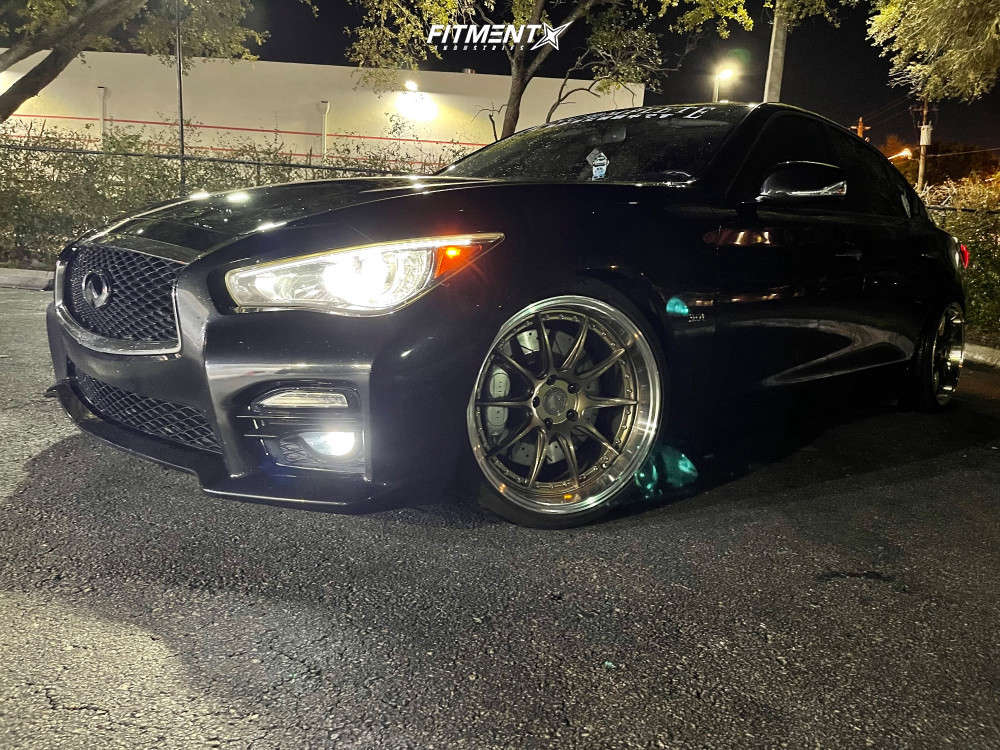 2017 INFINITI Q50 Sport with 19x9.5 Aodhan Ds07 and Toyo Tires 235x35 ...