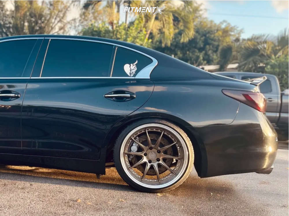 2017 INFINITI Q50 Sport with 19x9.5 Aodhan Ds07 and Toyo Tires 235x35 ...