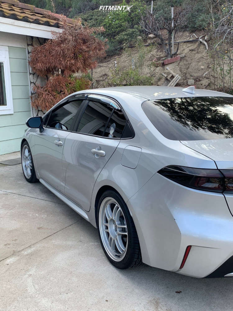 2021 Toyota Corolla LE with 18x8 Enkei Rpf1 and Toyo Tires 225x40 on ...
