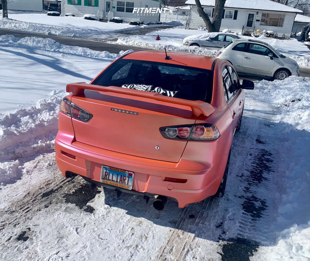 2009 Mitsubishi Lancer Ralliart with 18x8.5 Enkei Raijin and Firestone ...