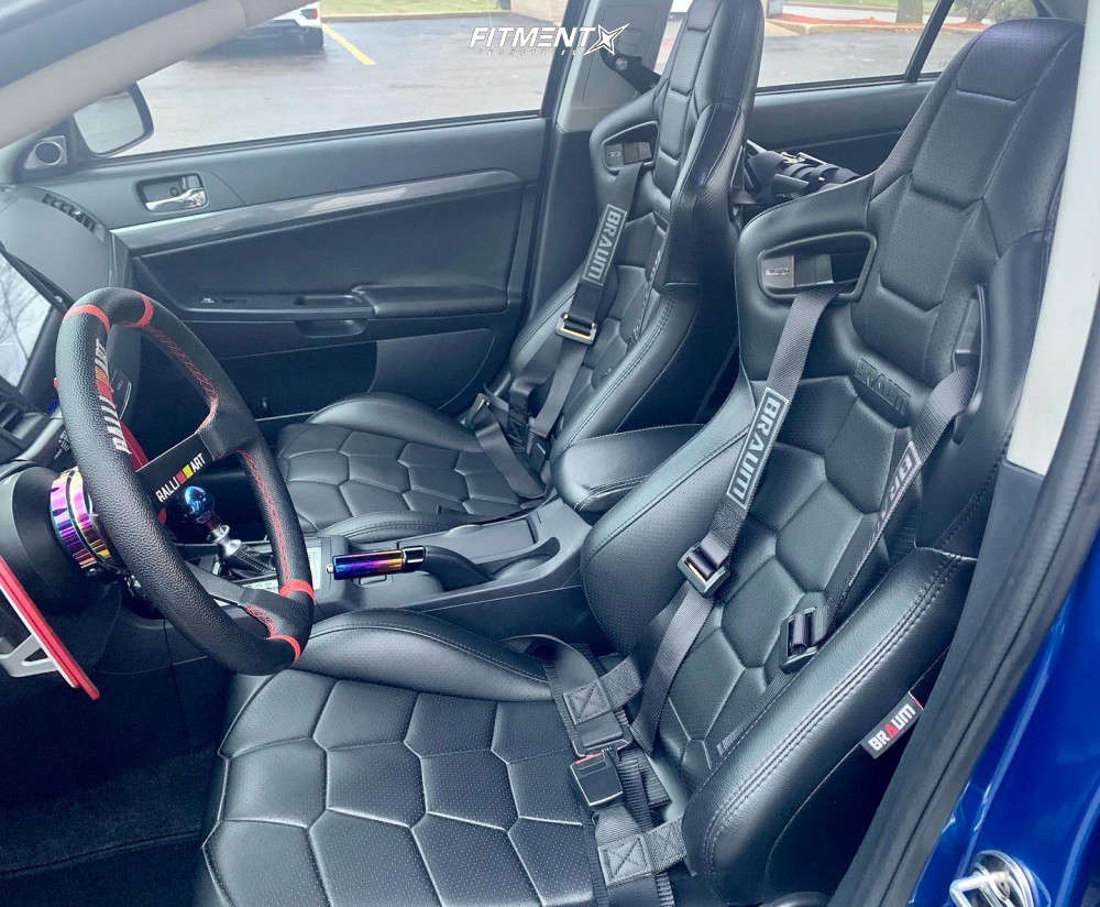 2009 Mitsubishi Lancer Ralliart with 18x8.5 Enkei Raijin and Firestone ...