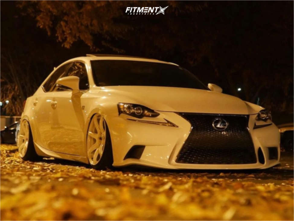 2016 Lexus IS200t F Sport with 18x9.5 Work Emotion T7r and Accelera ...