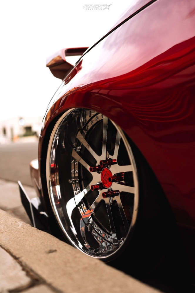 2008 Nissan 350Z Nismo with 19x10 GMR Galaxy and Nankang 225x35 on Air ...