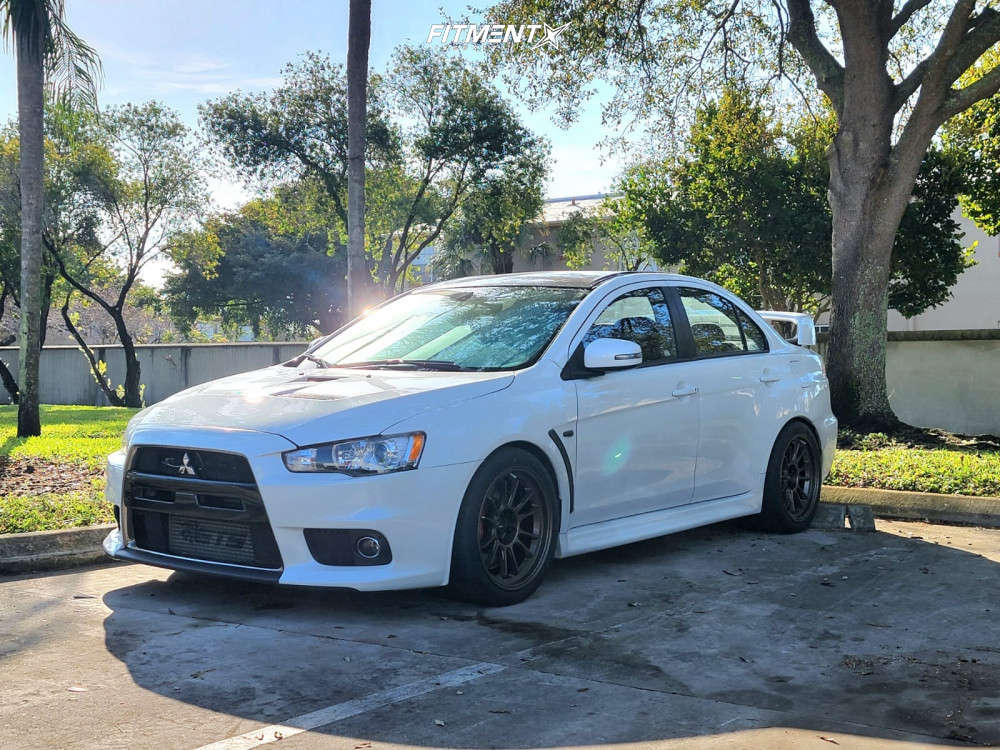 2015 Mitsubishi Lancer Evolution Final Edition with 18x10.5 Konig ...