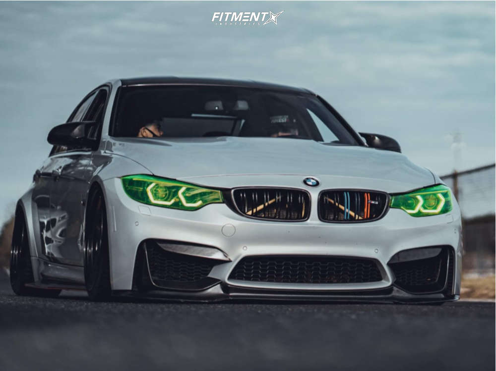 2015 BMW M3 Base with 19x11 Work Meister S1 3p and Michelin 275x35 on ...