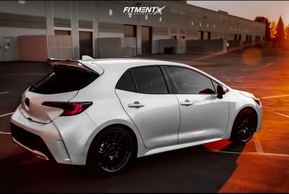 2021 Toyota Corolla XSE with 18x9.5 Enkei TM7 and Yokohama 225x40 on ...