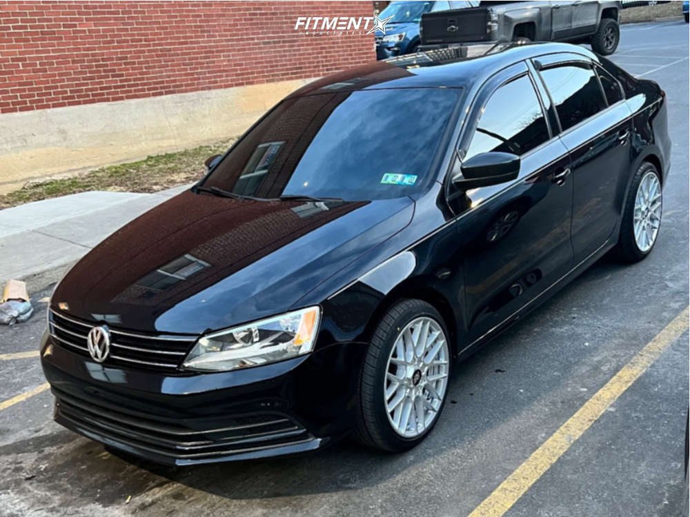2016 Volkswagen Jetta S with 18x8.5 Rotiform Blq and Vercelli 225x40 on ...