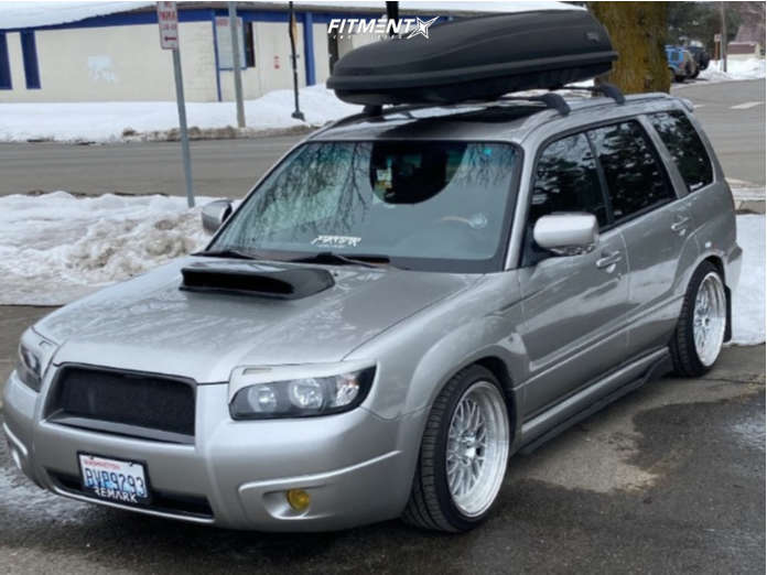 2006 Subaru Forester XT Limited with 18x9.5 ESR Ap5 and Nankang 245x45 ...