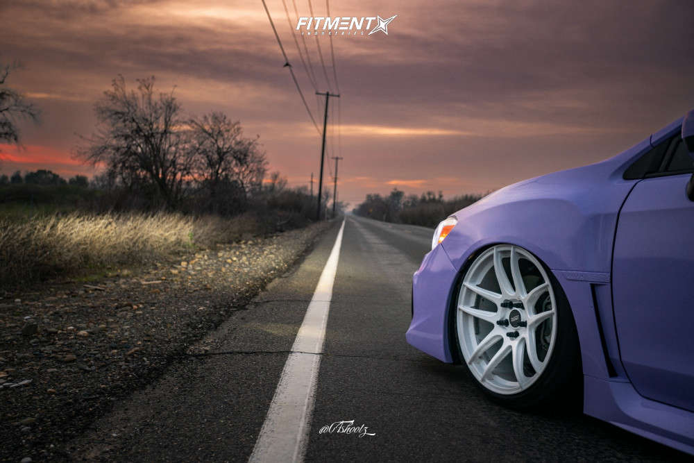 2021 Subaru WRX Premium with 19x9.5 ESR Cs8 and Firestone 235x35 on Air ...