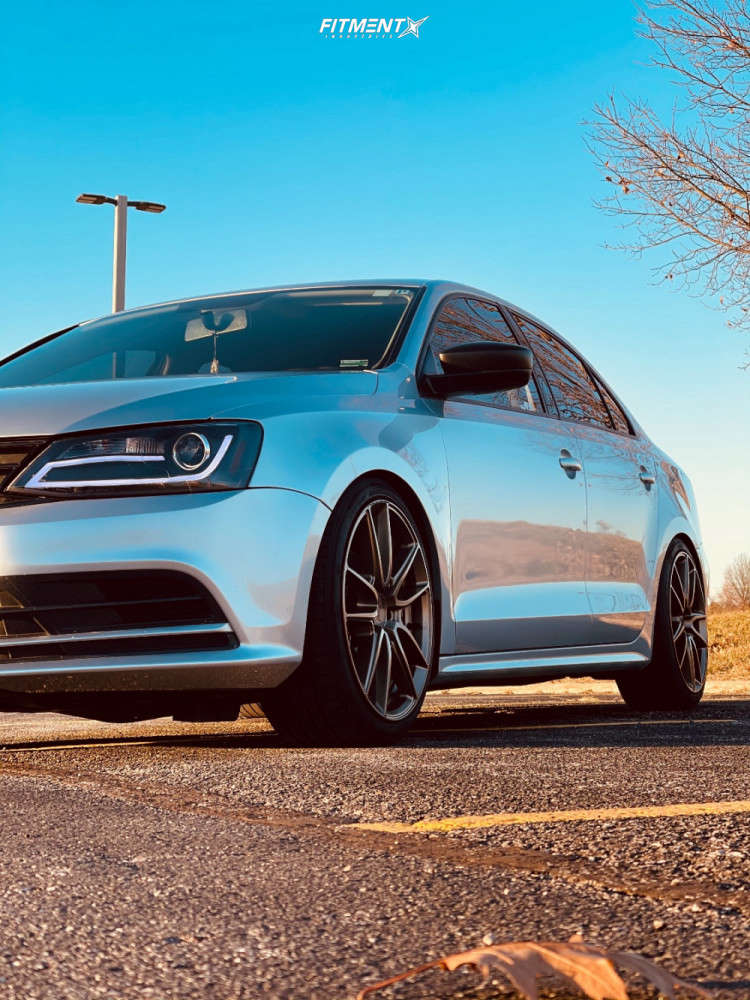 2016 Volkswagen Jetta S with 18x8 Niche Dfs and Pirelli 225x40 on ...
