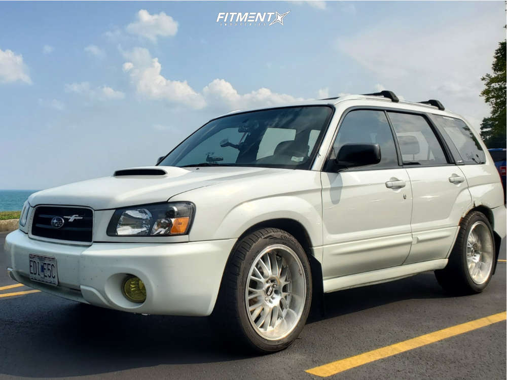 2004 Subaru Forester XT with 18x8.5 STR 514 and Cooper 235x45 on ...