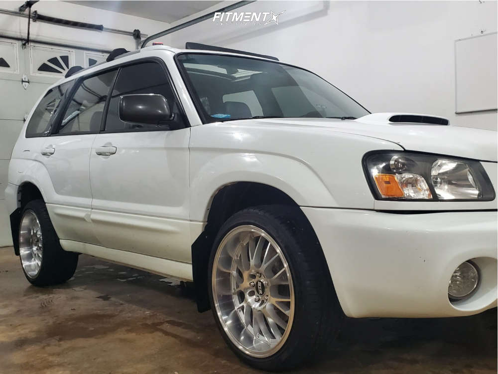 2004 Subaru Forester XT with 18x8.5 STR 514 and Cooper 235x45 on ...