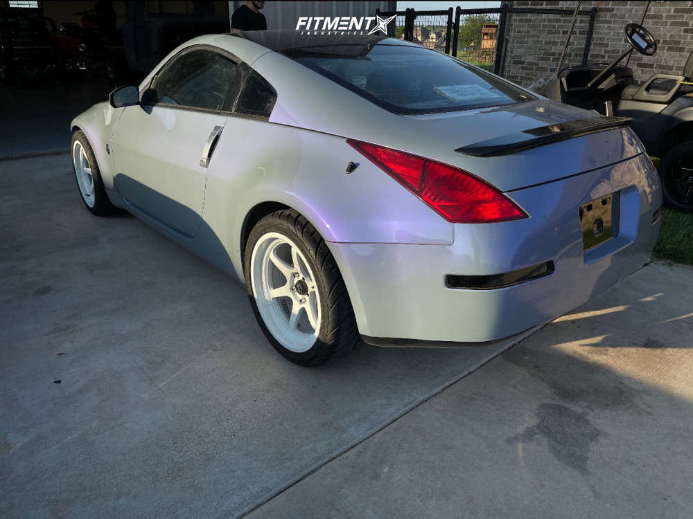 2004 Nissan 350Z Base with 18x9.5 Cosmis Racing Xt-006r and Nitto ...
