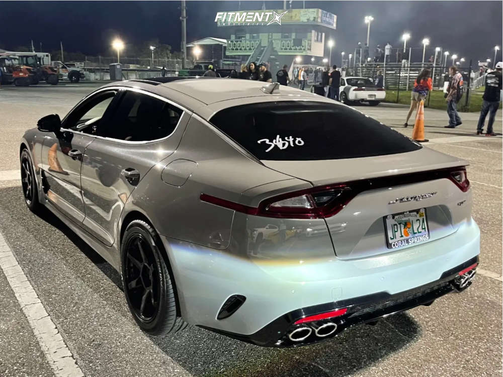 2020 Kia Stinger GT1 with 18x8.5 Enkei T6r and Hankook 245x45 on Stock ...