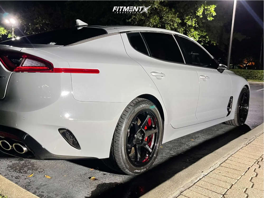 2020 Kia Stinger GT1 with 18x8.5 Enkei T6r and Hankook 245x45 on Stock ...
