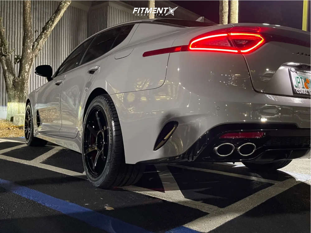 2020 Kia Stinger GT1 with 18x8.5 Enkei T6r and Hankook 245x45 on Stock ...