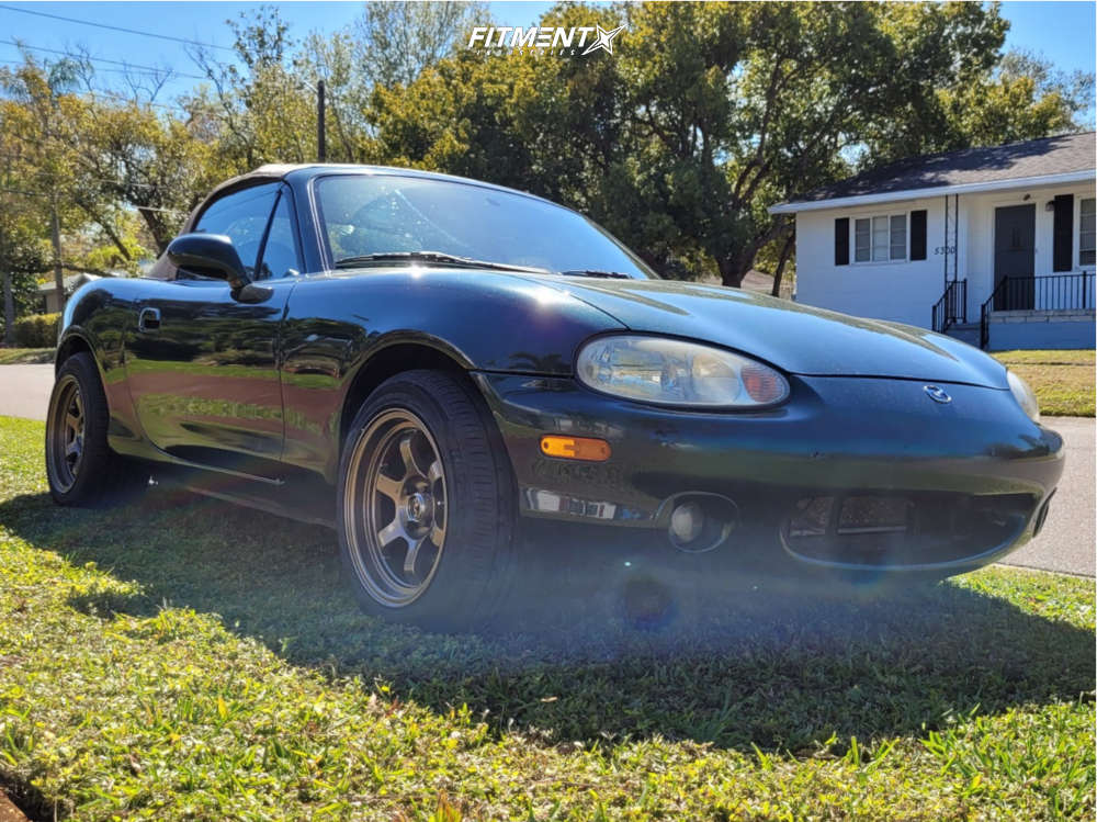 1999 Mazda Miata Base with 15x8 JNC Jnc013 and Hankook 205x50 on Stock ...