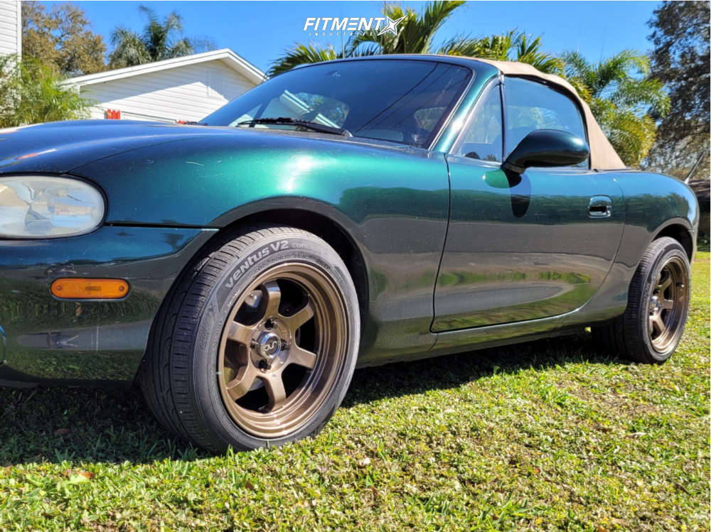1999 Mazda Miata Base with 15x8 JNC Jnc013 and Hankook 205x50 on Stock ...