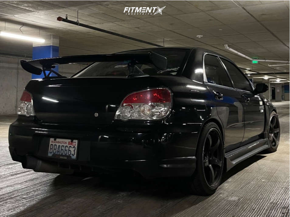 2002 Subaru Impreza WRX with 18x9.5 Advan Racing TC4 and Michelin 255x35 on Coilovers | 2109312 ...