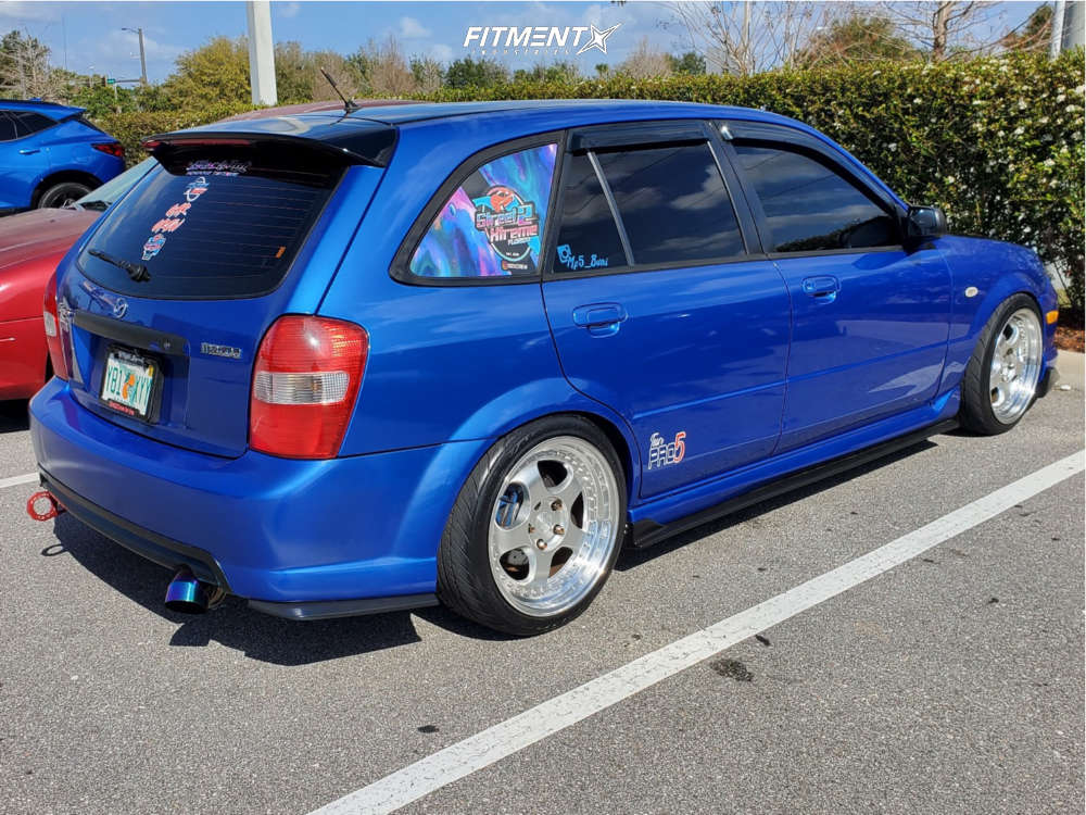 2003 Mazda Protege5 Base with 17x8.5 ESR Sr06 and Federal 215x40 on ...