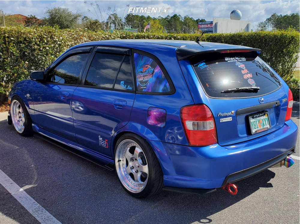 2003 Mazda Protege5 Base with 17x8.5 ESR Sr06 and Federal 215x40 on ...