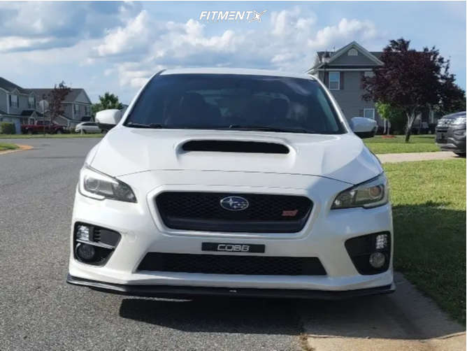 2015 Subaru WRX STI Base with 18x9.5 ESR Ap6 and Falken 245x40 on ...