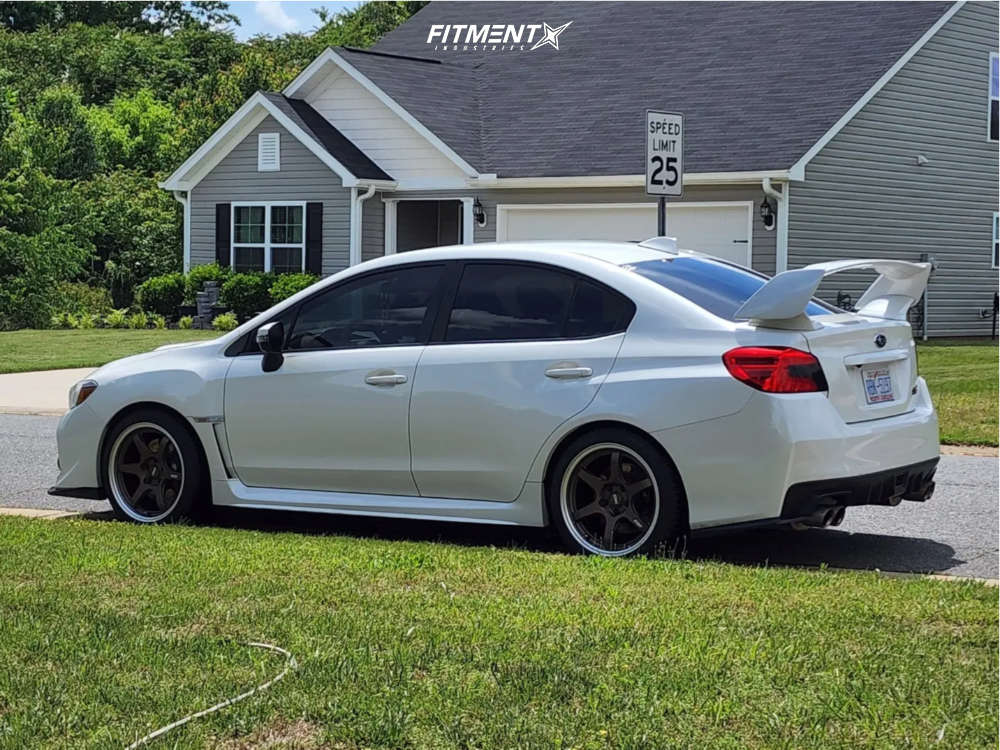 2015 Subaru WRX STI Base with 18x9.5 ESR Ap6 and Falken 245x40 on ...