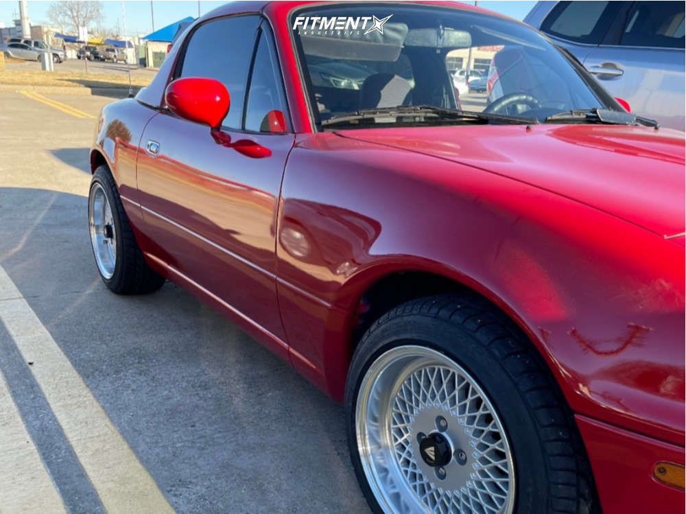1990 Mazda Miata Base with 15x8 Enkei 92 and Achilles 195x50 on Stock ...