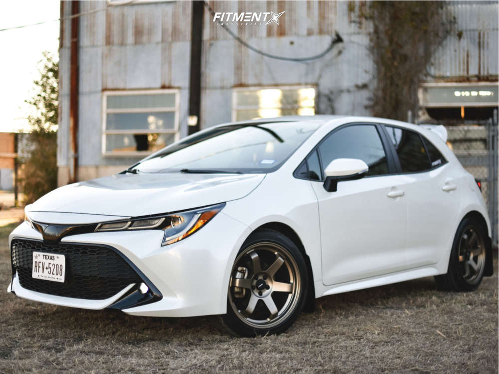 2019 Toyota Corolla SE with 18x8.5 AVID1 AV6 and Hankook 225x45 on ...