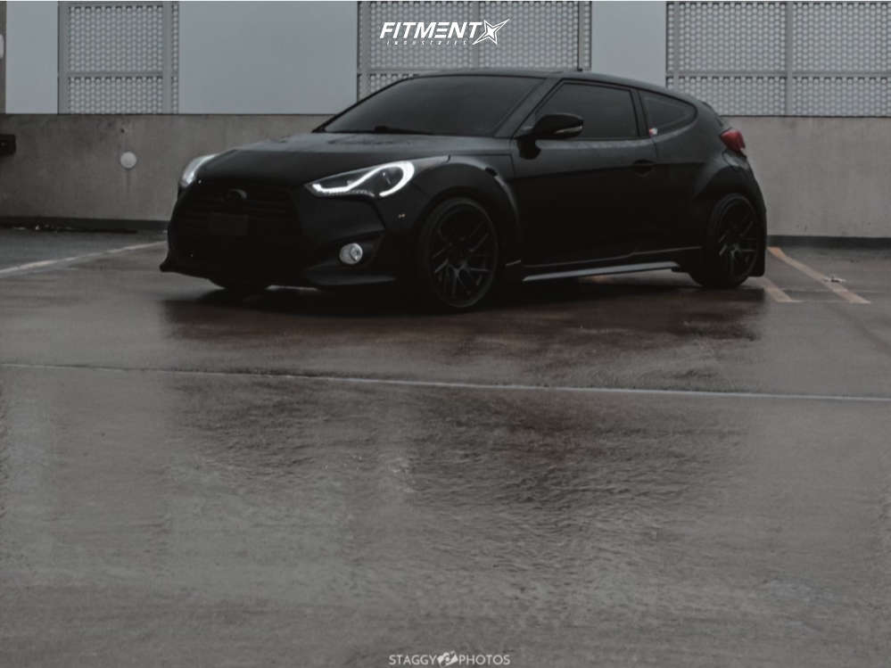 2015 Hyundai Veloster Turbo with 18x9.5 Anovia Elder and Vercelli ...