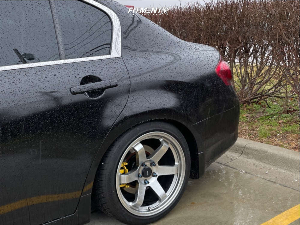 2010 INFINITI G37 Base with 18x9.5 AVID1 AV6 and Vercelli 245x40 on ...