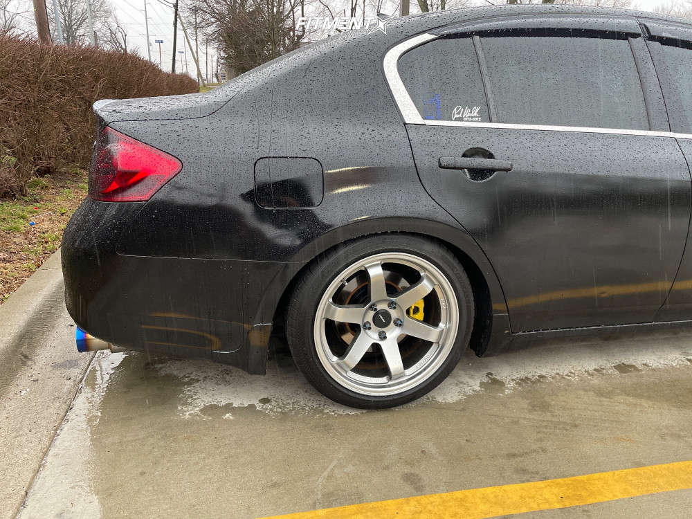 2010 INFINITI G37 Base with 18x9.5 AVID1 AV6 and Vercelli 245x40 on ...