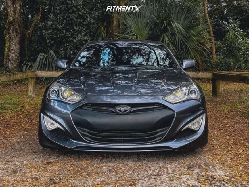 2014 Hyundai Genesis Coupe 2.0T with 18x9.5 Gram Lights 57dr and Kumho ...