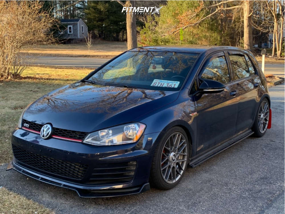2015 Volkswagen GTI Base with 18x8.5 Rotiform Rse and Vercelli 235x40 ...
