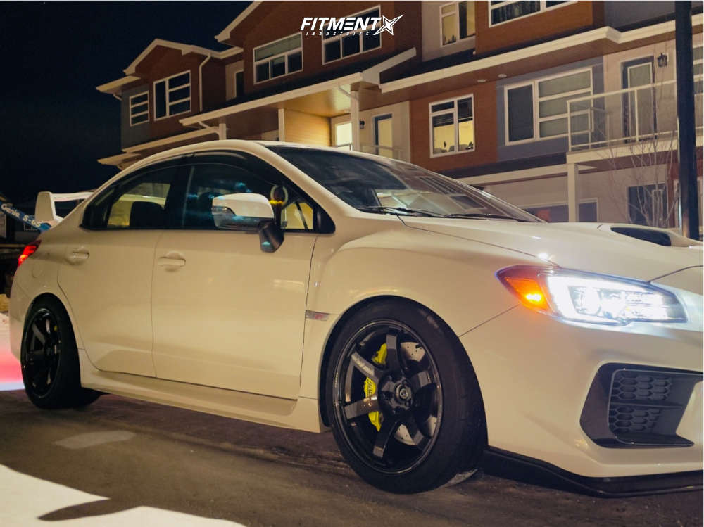 2020 Subaru WRX STI Sport with 18x10 Volk Te37 Saga S-plus and Yokohama ...