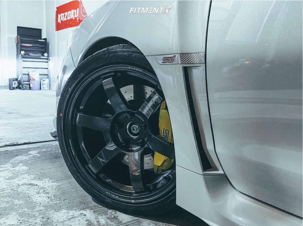 2020 Subaru WRX STI Sport with 18x10 Volk Te37 Saga S-plus and Yokohama ...