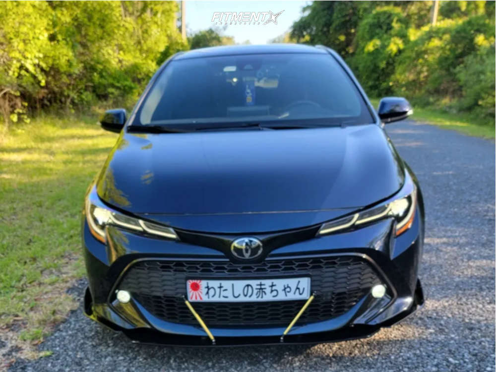 2019 Toyota Corolla SE with 18x9.5 F1R F21 and Vercelli 225x40 on ...
